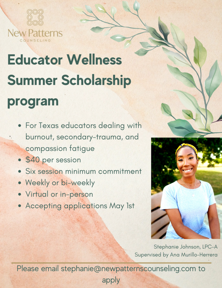 Educator Summer Program – New Patterns Counseling | Mental Health and Mindfulness